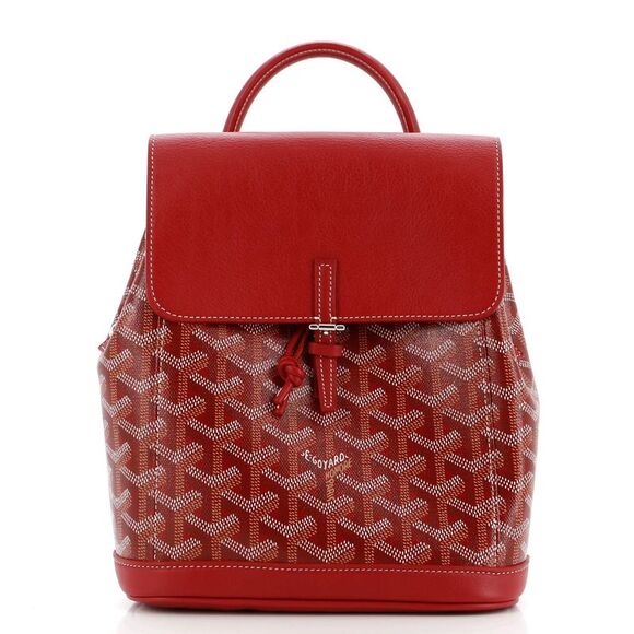 Goyard | Bags | Goyard Alpin Backpack Coated Canvas Mini Red | Poshmark